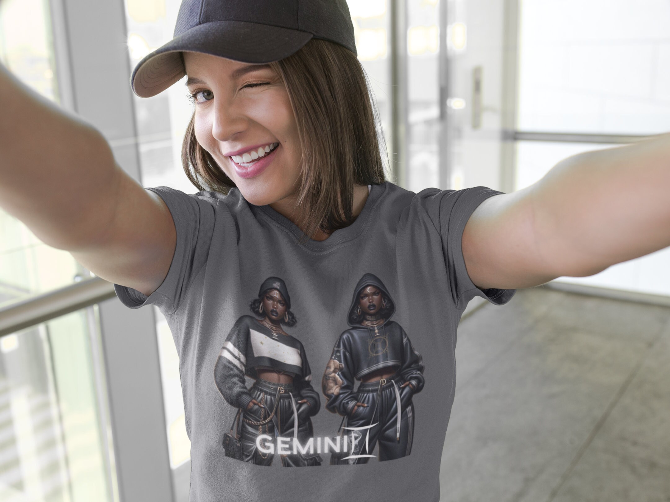 Black Gemini Zodiac Design PNG File, Horoscope T-shirt Digital Design ...