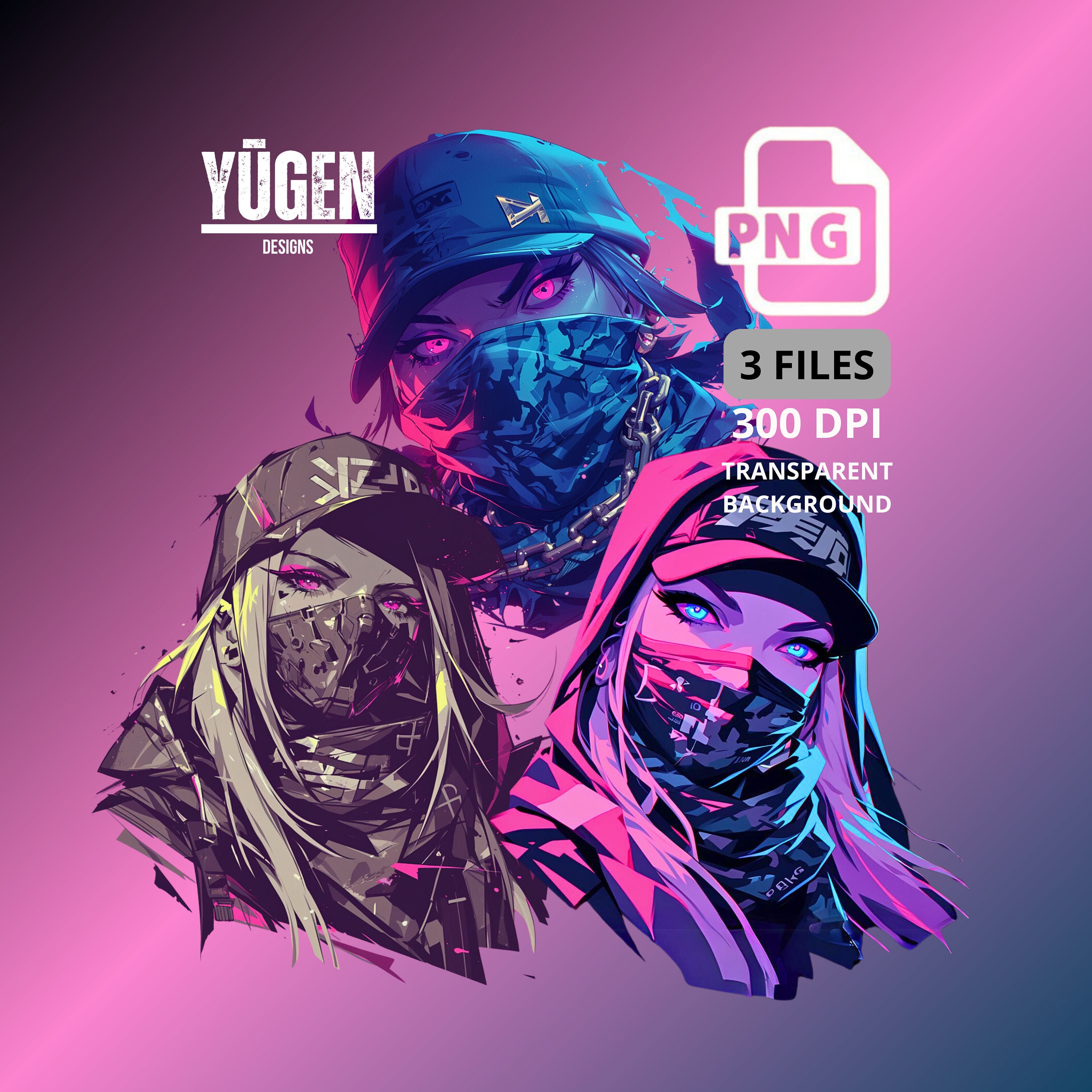 Gangsta Girl Bundle 3 Pngs Hip Hop T-shirt, Sticker Digital File ...