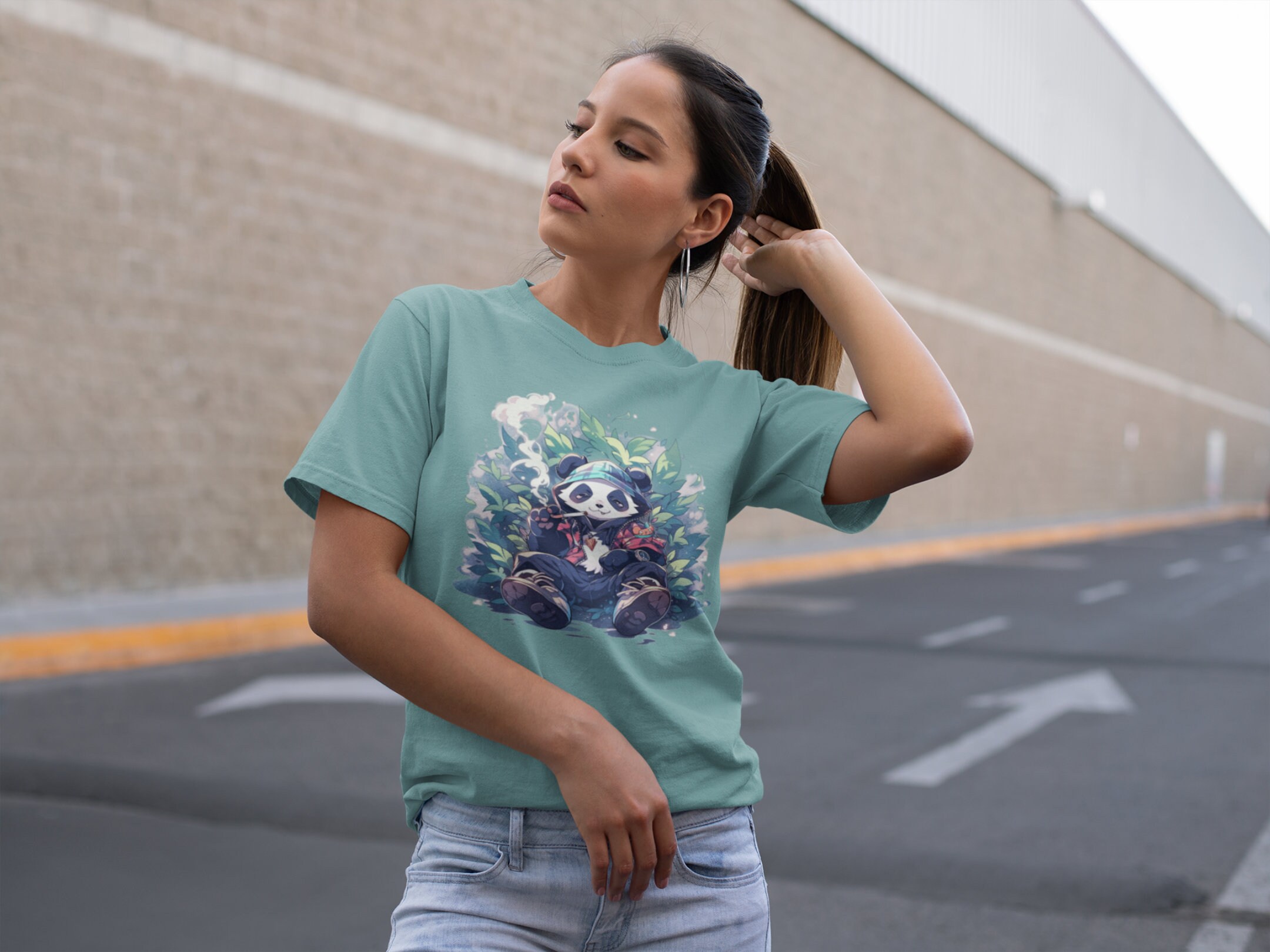 Panda Stoner Bundle , Digital Download T-shirt Design PNG, Commercial ...