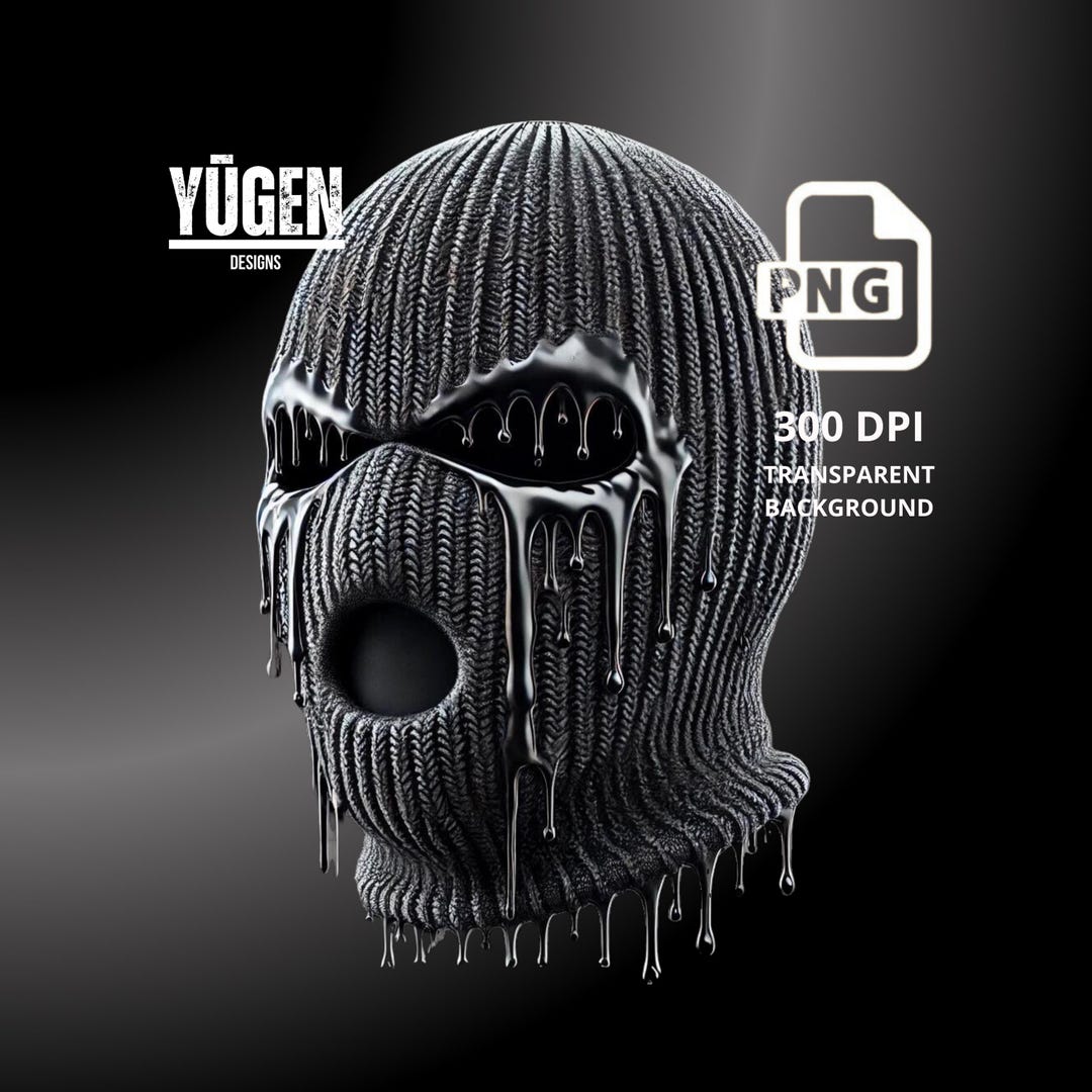 Drippings Ski Mask Png Gangsta Png Streetwear Png Gangster Ski Mask Png ...