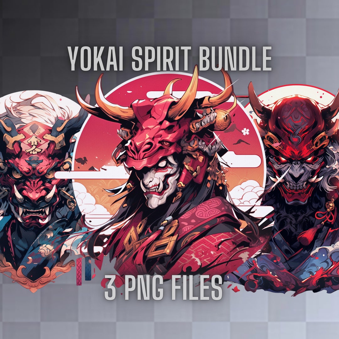 Yokai Spirits Japanese Design Bundle Digital Download - Etsy