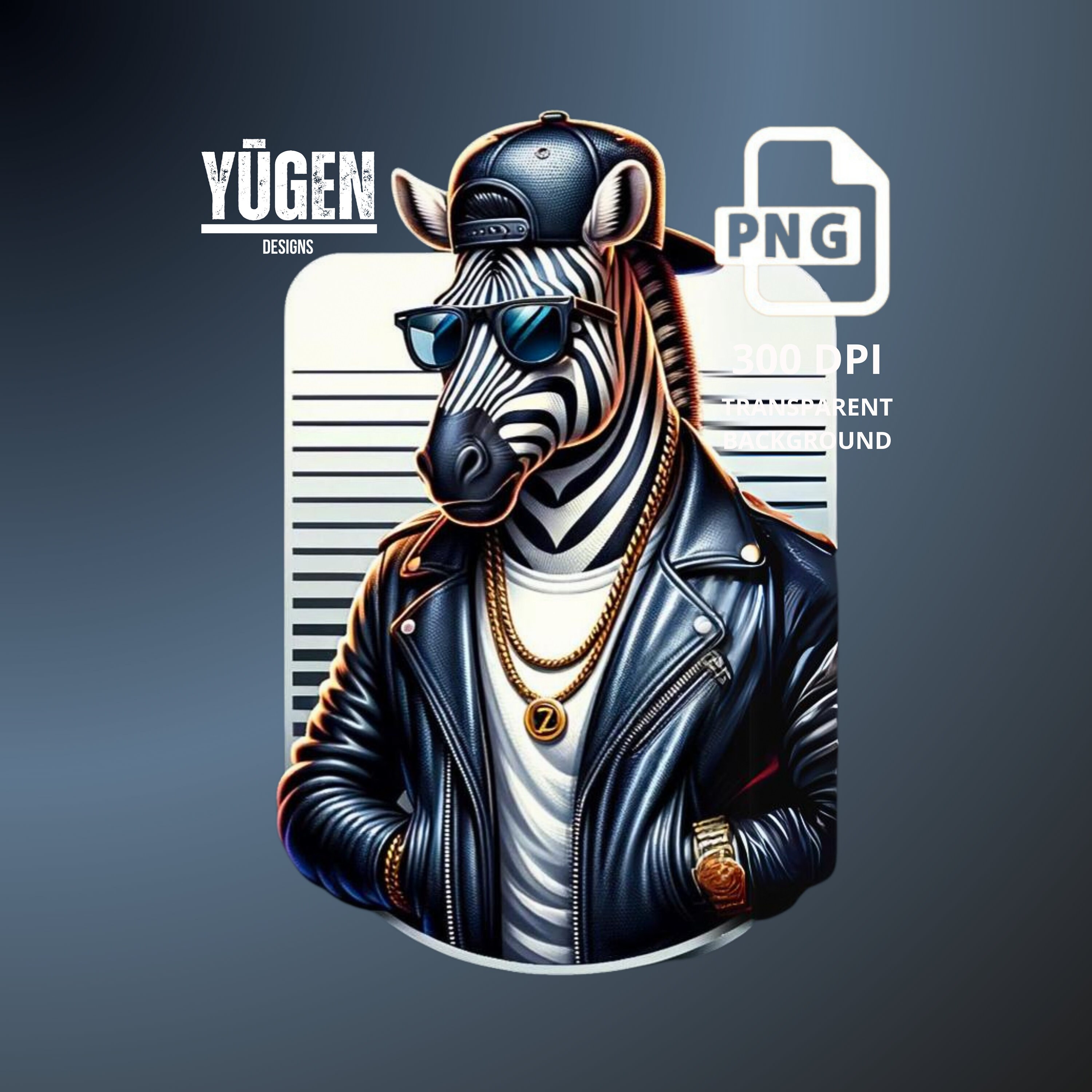 Gangsta Zebra PNG Graphic T-shirt Digital Design, Graffiti Urban ...