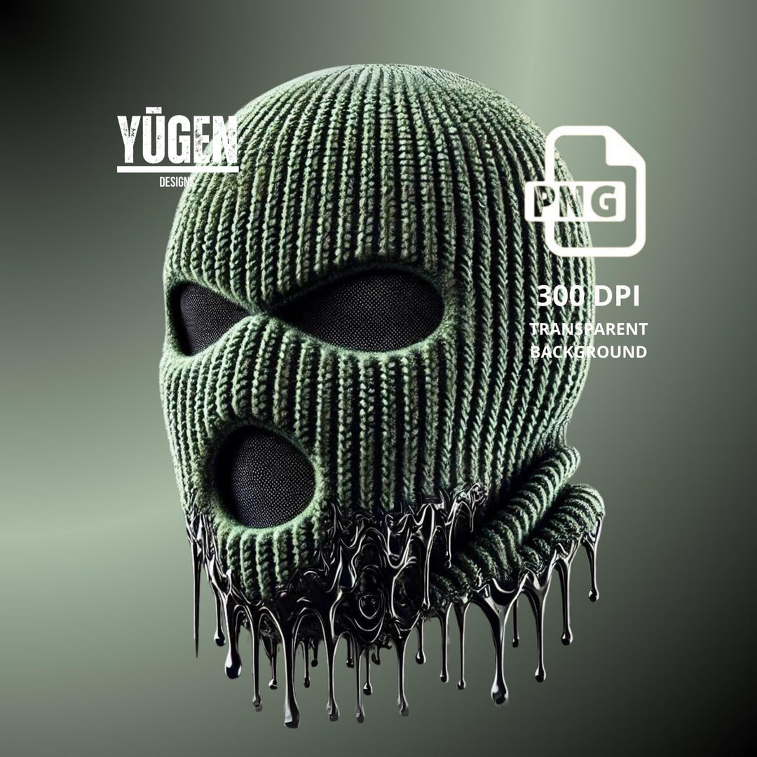 Drippings Ski Mask Png Gangsta Png Streetwear Png Gangster Ski Mask Png ...