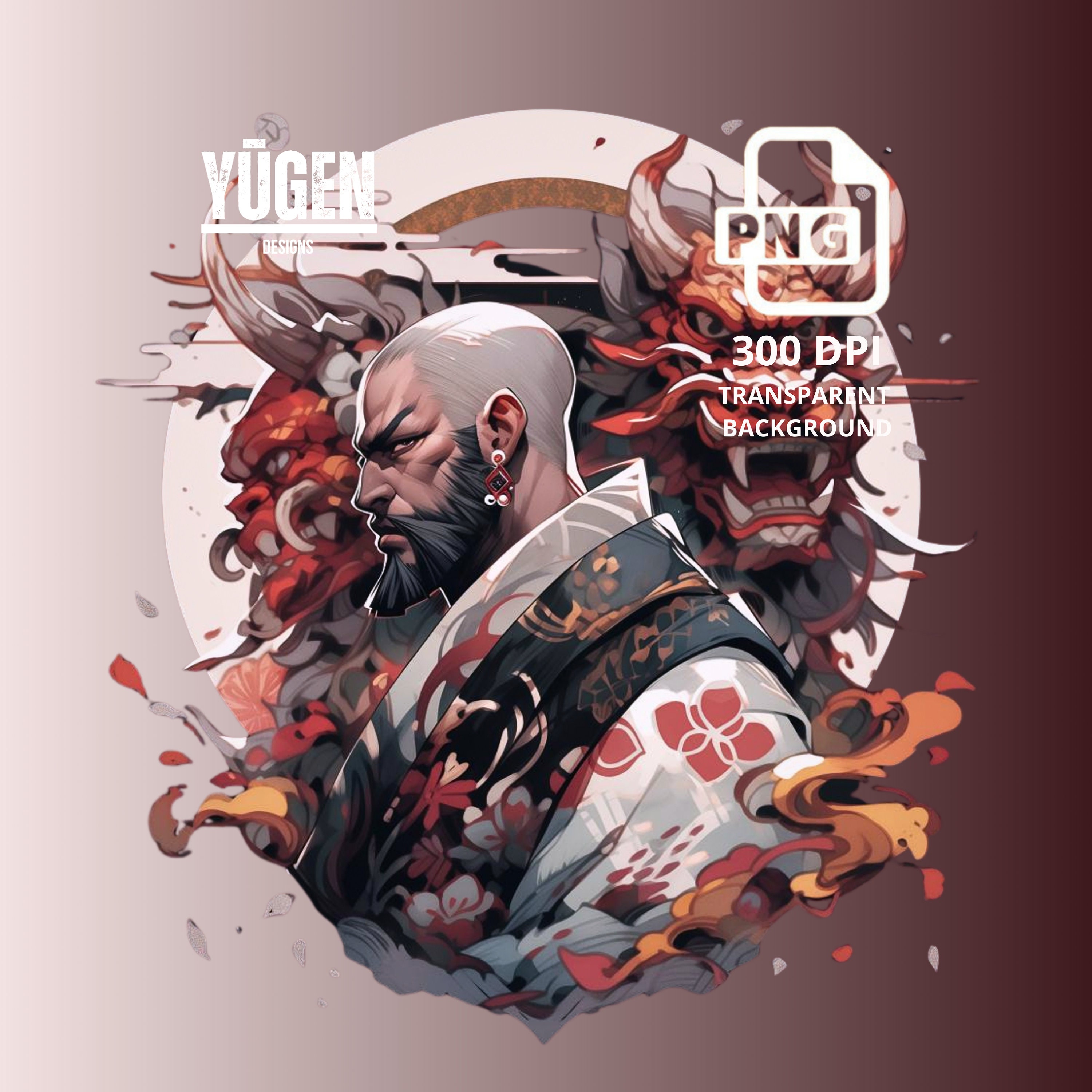 Yokai Ronin T-shirt Design PNG, Digital Download PNG, Commercial Use ... Yokai Ronin T-shirt Design PNG, Digital Download PNG, Commercial Use ...