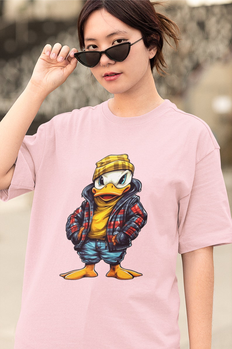 Gangsta Duck PNG Graphic T-shirt Digital Design, Graffiti Urban ...