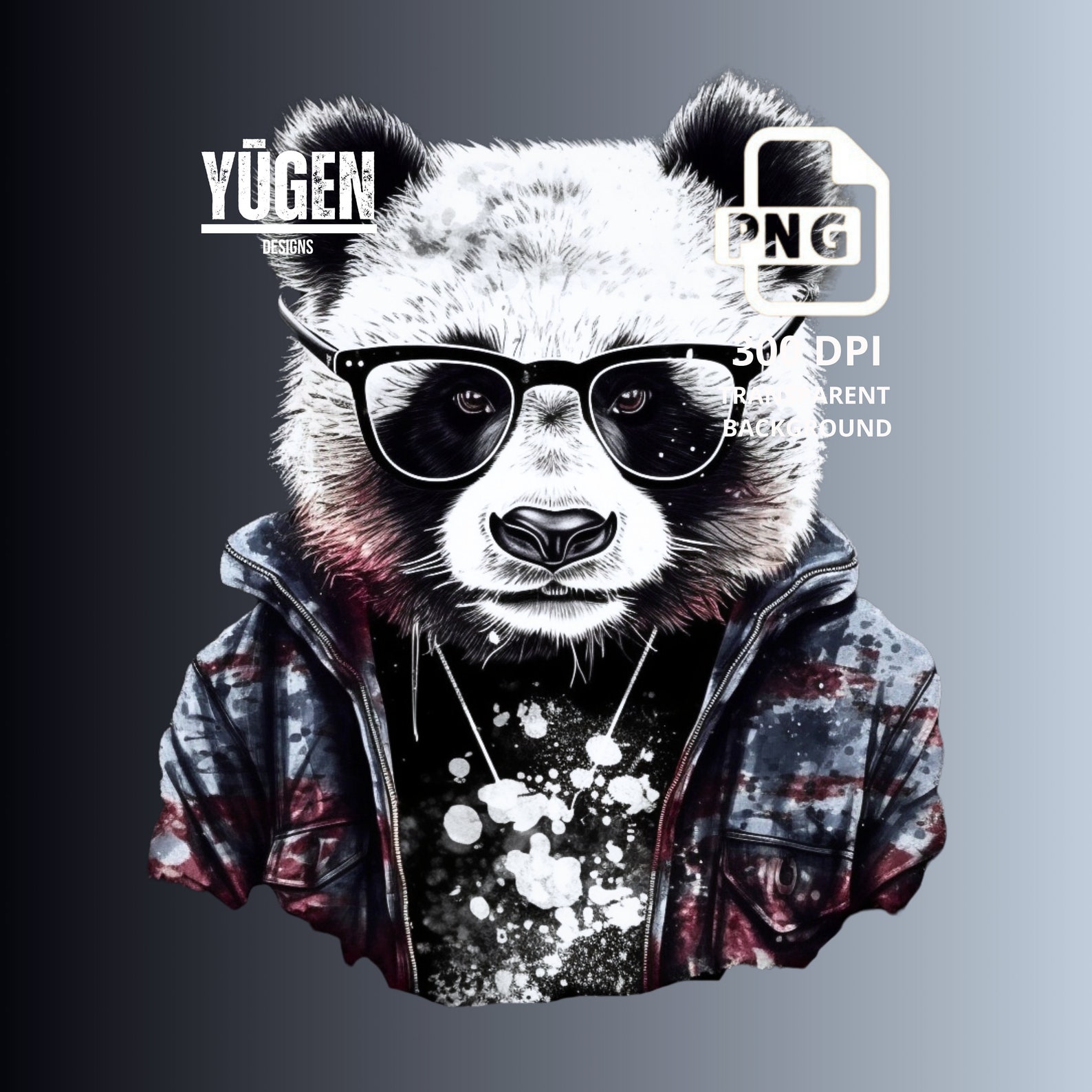 Panda With Attitude PNG Bear T-shirt Sticker Digital File - Etsy