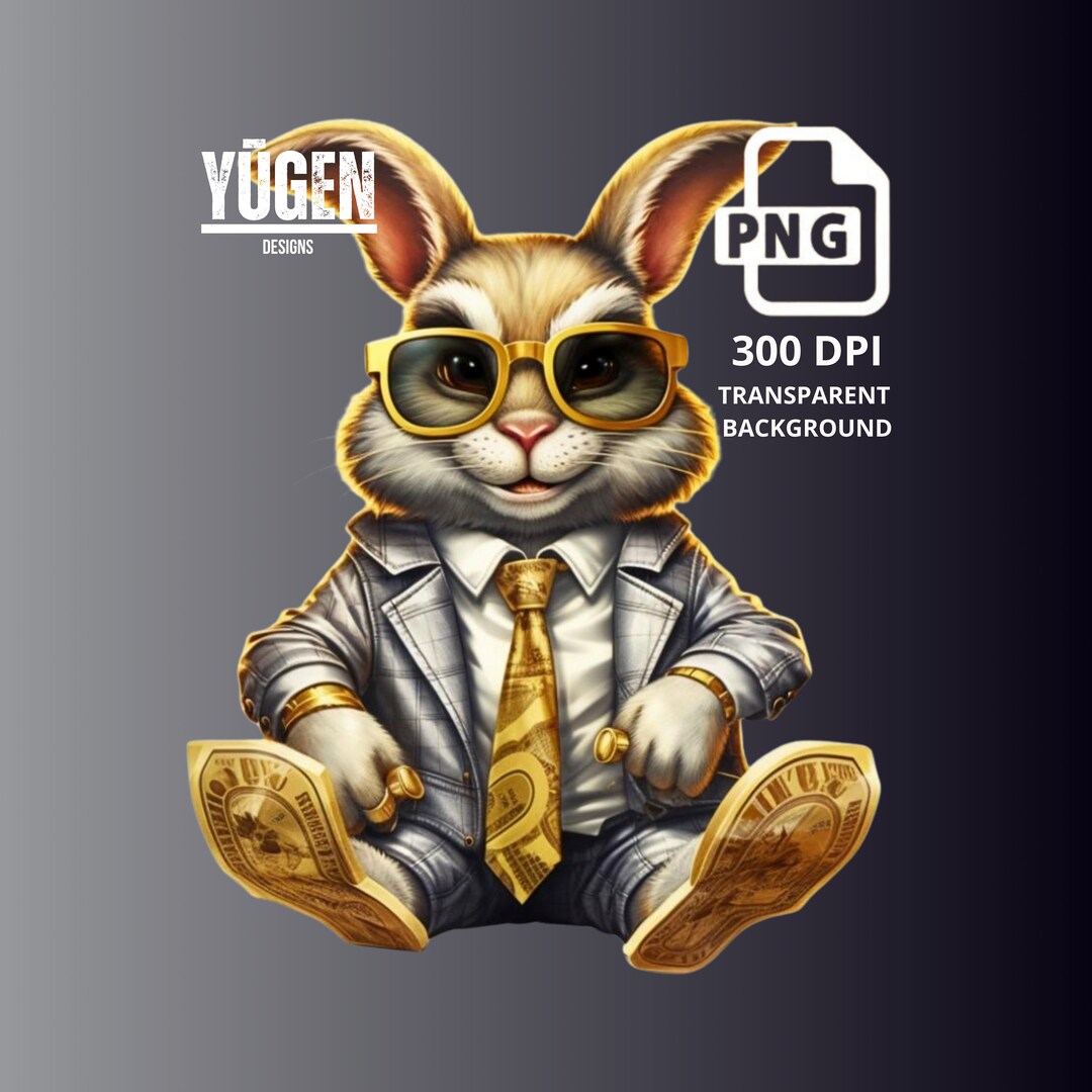 Business Rabbit T-shirt Design Digital Download PNG Digital - Etsy