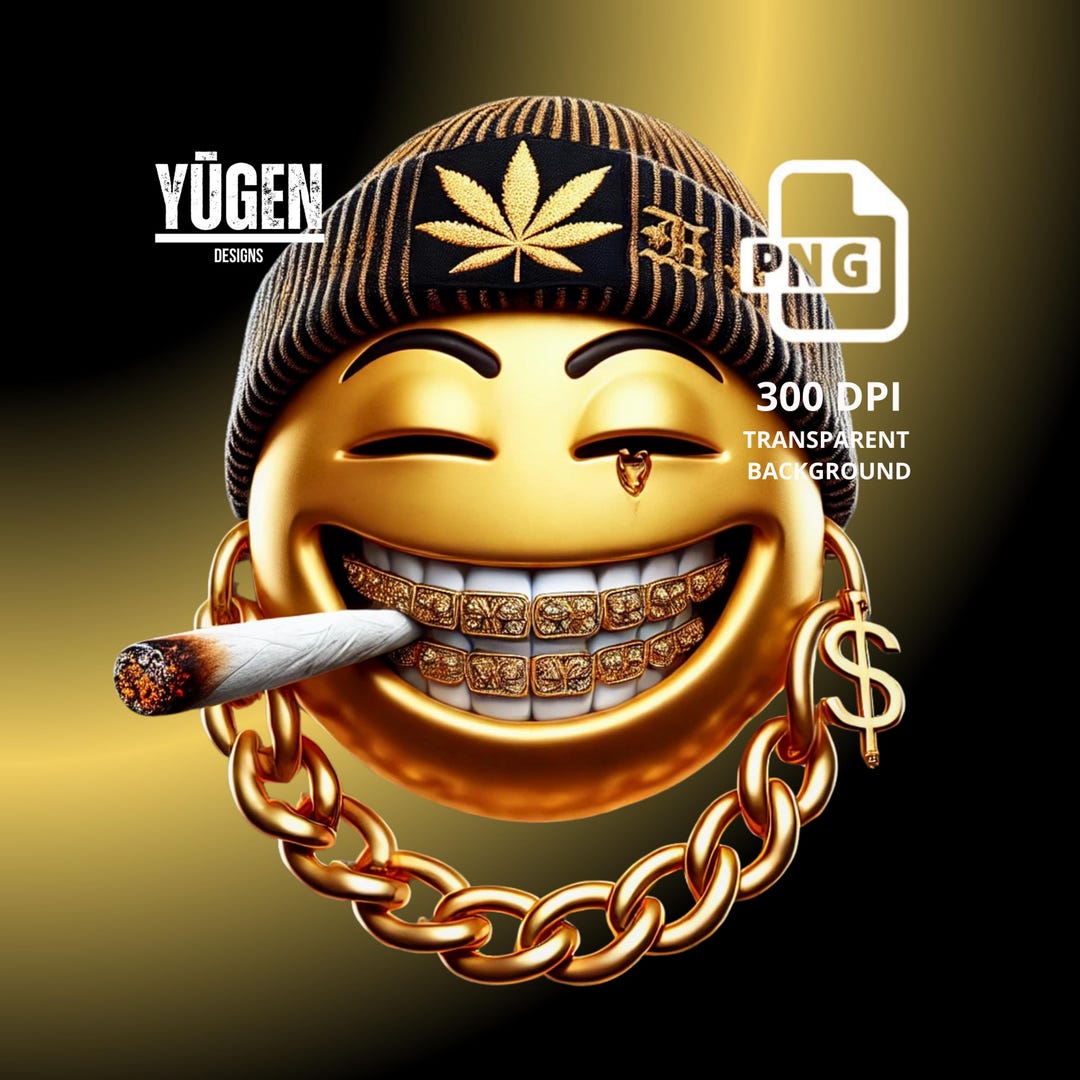Gangsta Smiley Face Stoner Png 420, Smiley Face Clipart PNG, Smoking ...