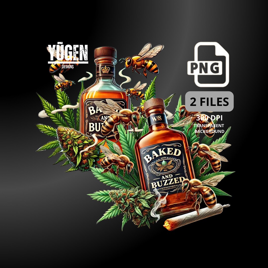 Weed Png, Baked and Buzzed Bundle 2 Pngs, Stoner Png, Marijuana Png ...