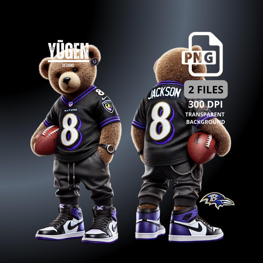 Baltimore Gangsta Teddy Bear Bundle 2 Pngs, Inspired Png Digital ...