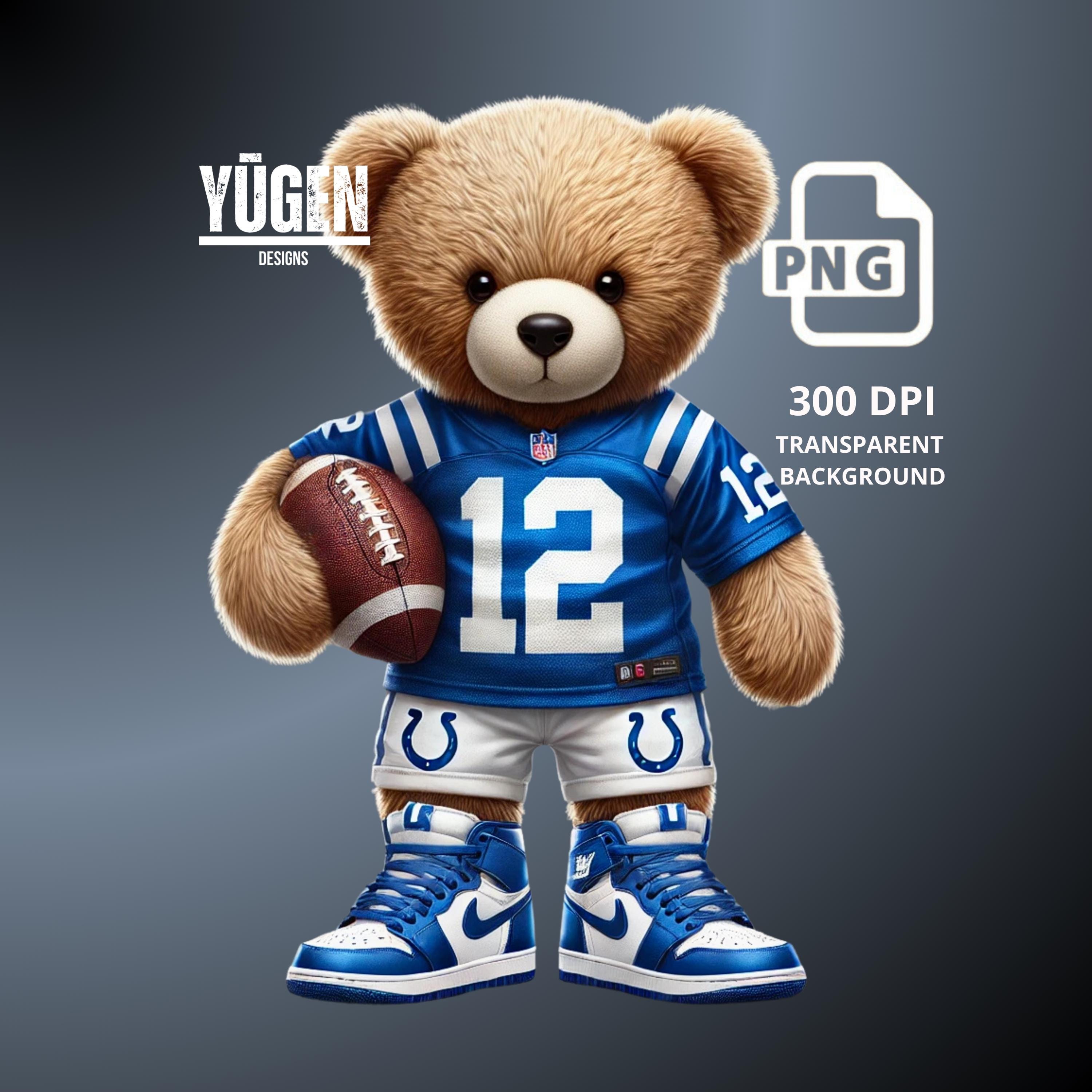 Football Teddy Bear Png, PNG, NFL Inspired Png, Digital Download ...
