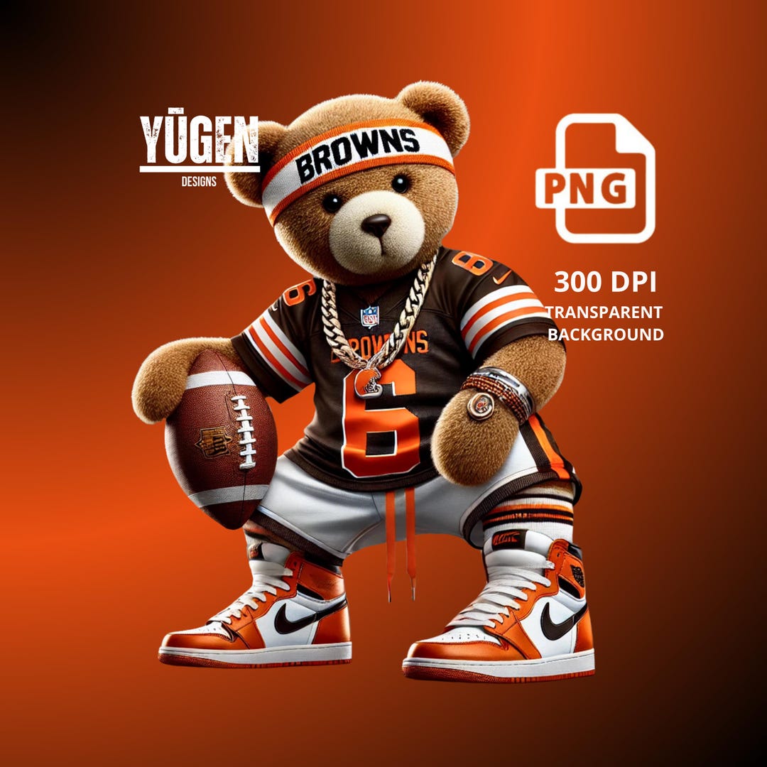 Football Teddy Bear Png, PNG, NFL Inspired Png, Digital Download ...