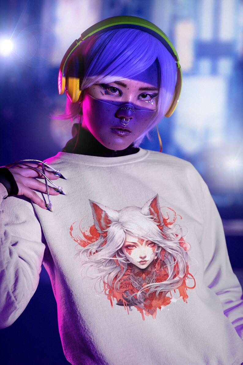 Yokai Girl T-shirt Design PNG, Digital Download PNG, Commercial Use ...