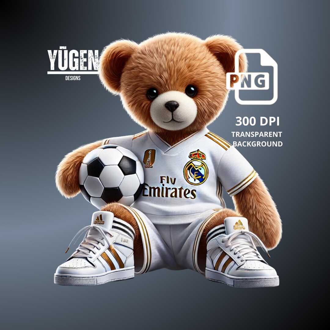 Football Teddy Bear Png, Football PNG, Teddy Bear Football Design ...