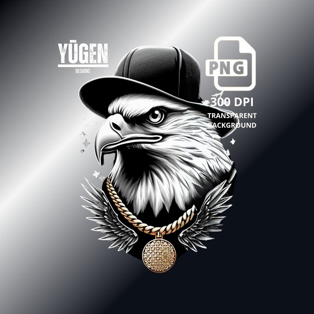 Hip-hop Eagle PNG Graphic T-shirt Digital Design, Graffiti Urban, Cartoon Eagle, Sublimation ...