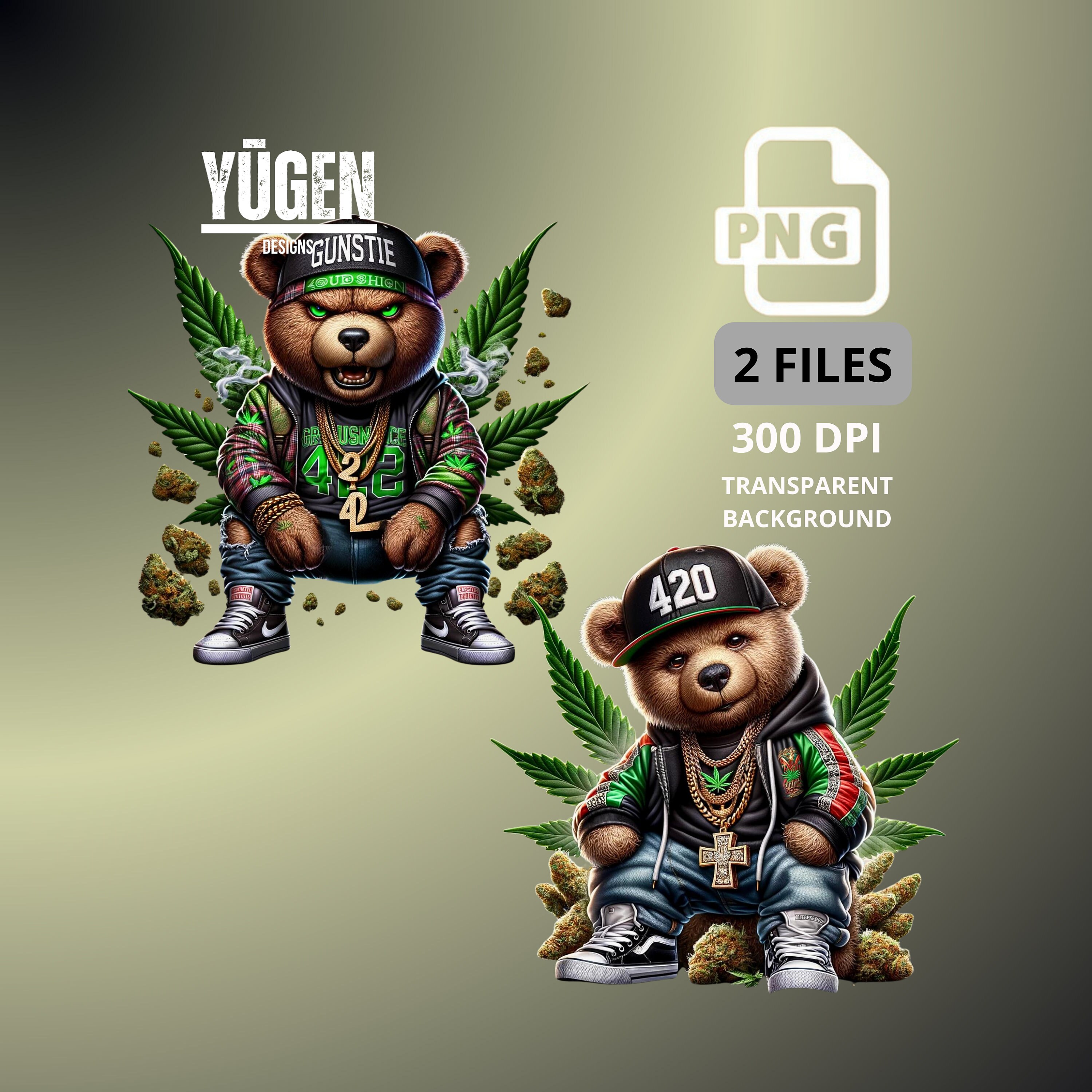 Teddy Bear Stoner Bundle 2 Pngs, 420 Themed, Marijuana Themed, Cannabis ...
