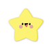 Kawaii Happy Star - Kiss-cut Sticker - Etsy