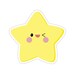 Kawaii Winking Star - Kiss-cut Sticker - Etsy