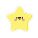 Kawaii Happy Star - Kiss-cut Sticker - Etsy