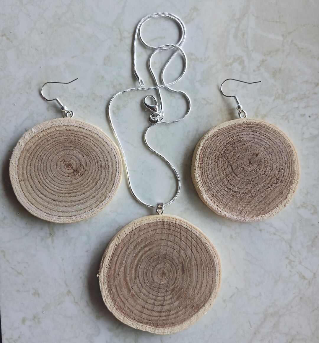 Raw Timber Jewellery Set, Timber Silver Set, Timber Silver Earrings ...