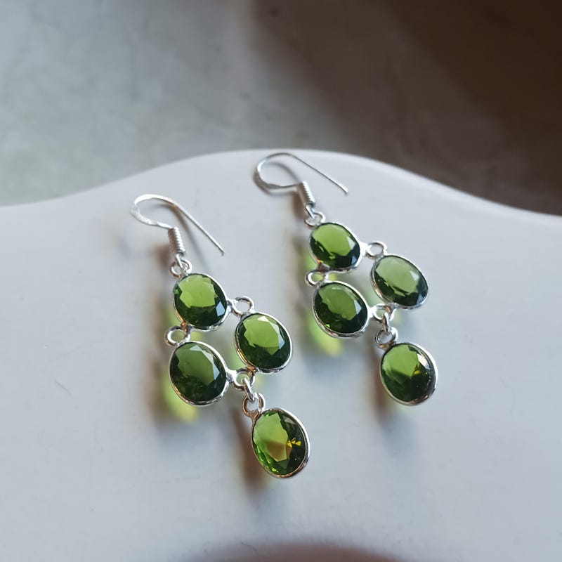 Peridot Earrings - Etsy