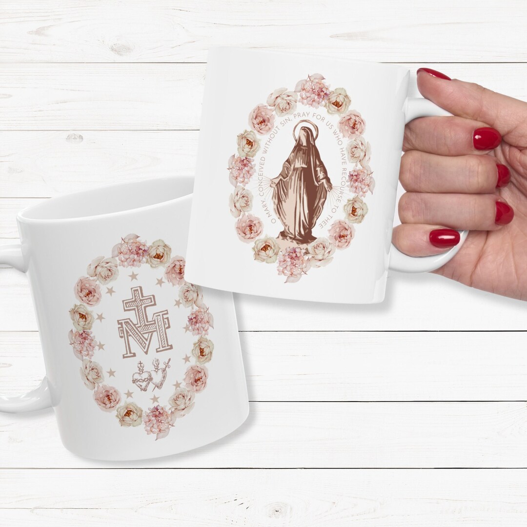 Virgin Mary Coffee Mug - Marian Gift Perfect for Mother's Day ...