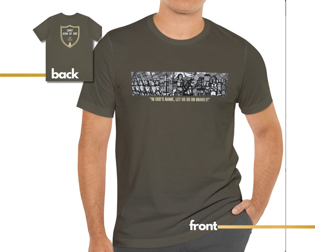 Catholic Men St Joan of Arc Shirt Patroness of Soldiers and France ...