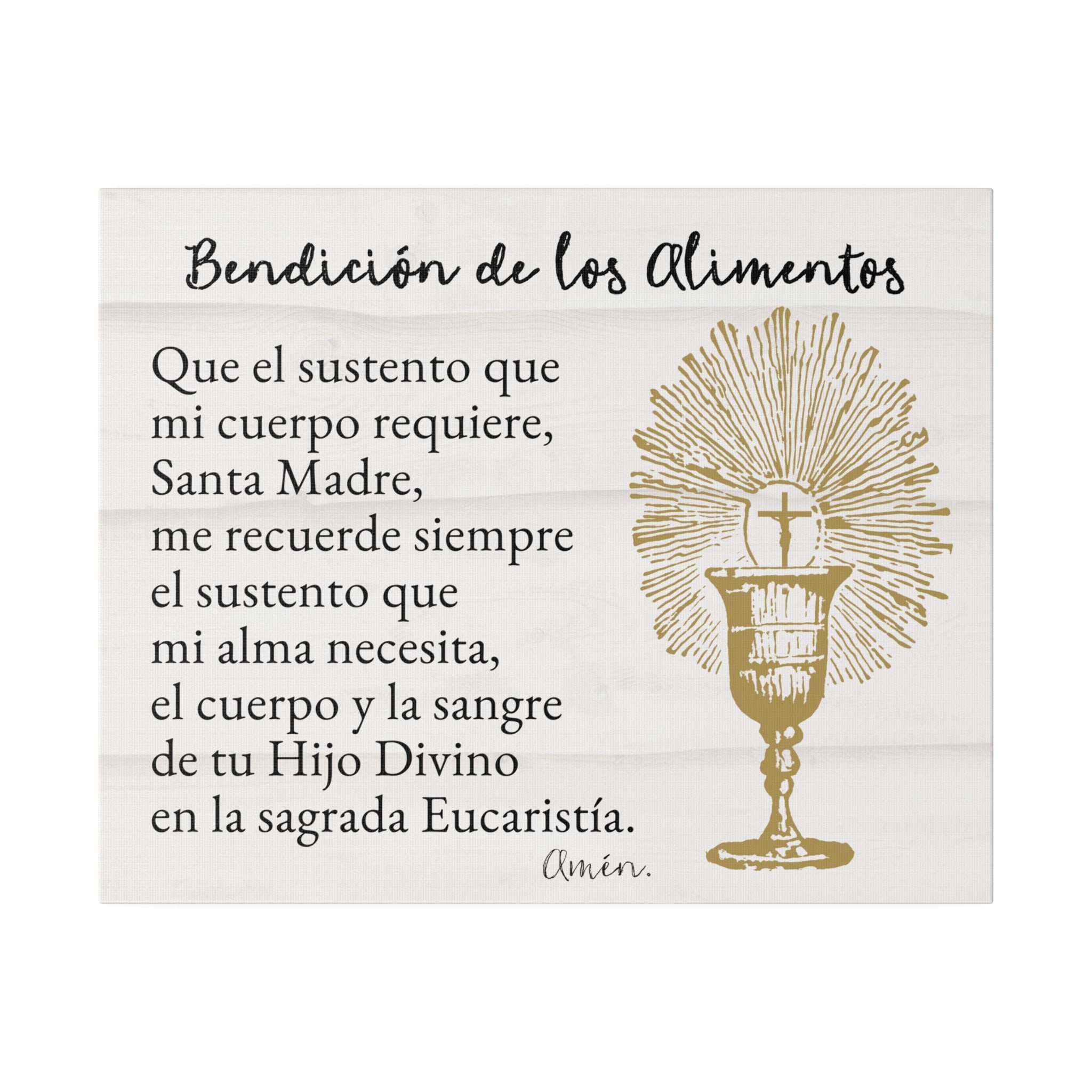 Bendición No Confesional De Los Alimentos