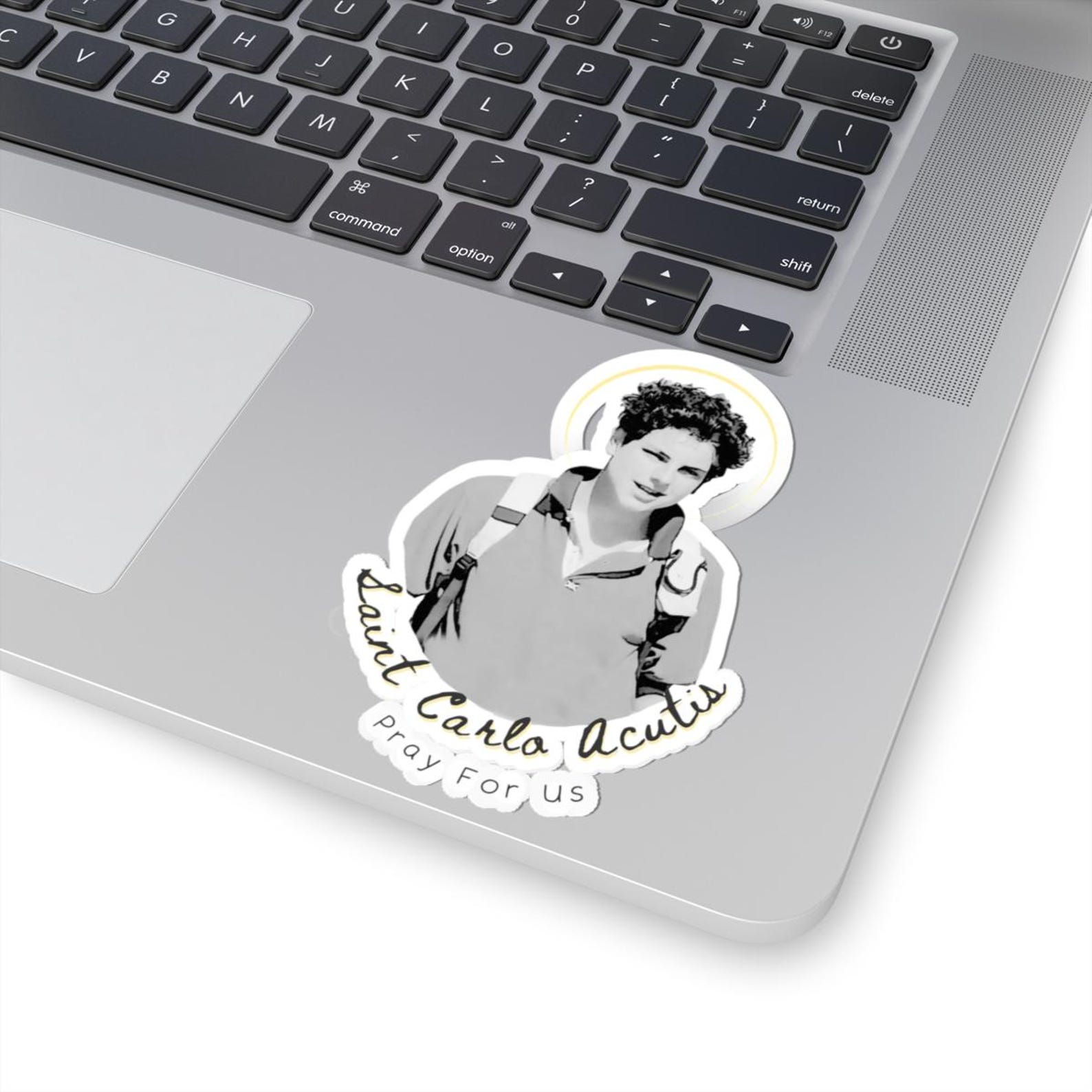 Saint Carlo Acutis Sticker, Religious Catholic Faith Decal, Laptop ...