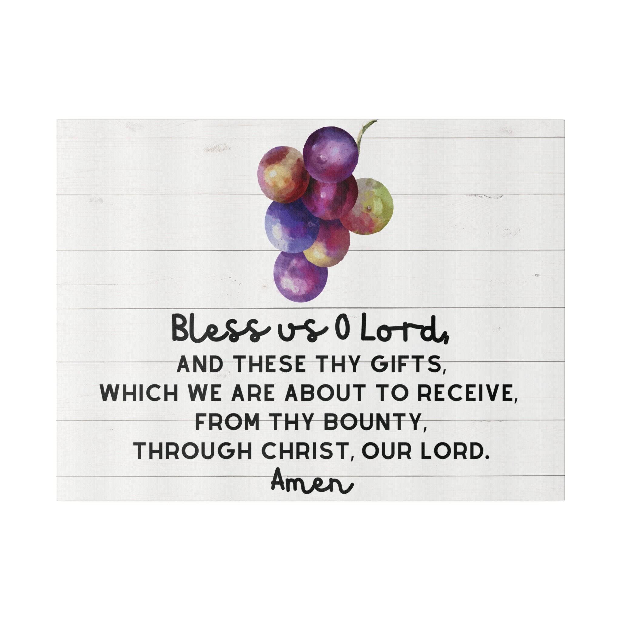 Bless Us O Lord Canvas Wall Art Dining Room Decor Catholic Table ...