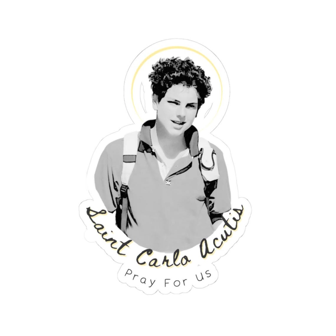 Saint Carlo Acutis Sticker, Religious Catholic Faith Decal, Laptop ...