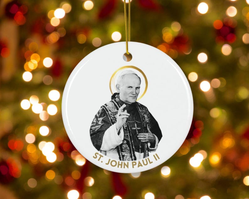Saints Christmas Ornaments - Catholic Christmas Decorations Ceramic ...
