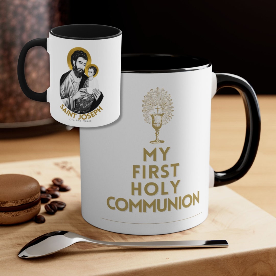 First Communion St Joseph Mug - Saint Joseph and Jesus Mug Ideal as ...