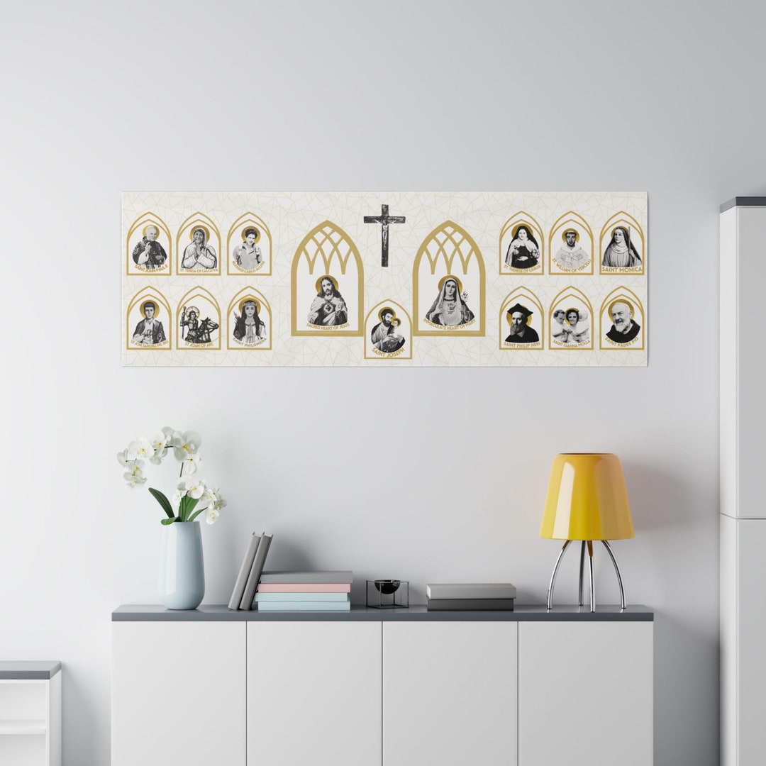 Catholic Home Altar Wall Art - Catholic Canvas Art for Easy Setup ...