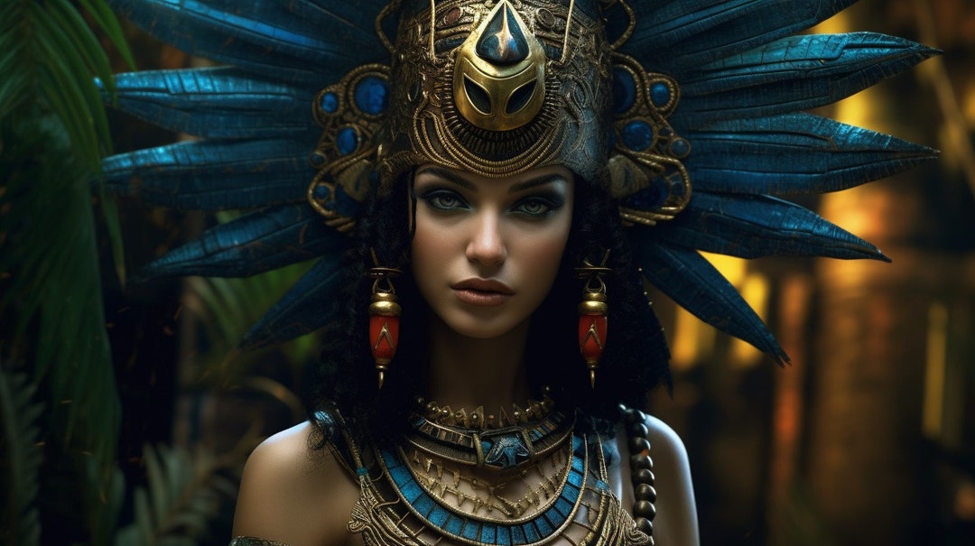 Cleopatra AI Digital Artwork Egypt Portrai - Etsy