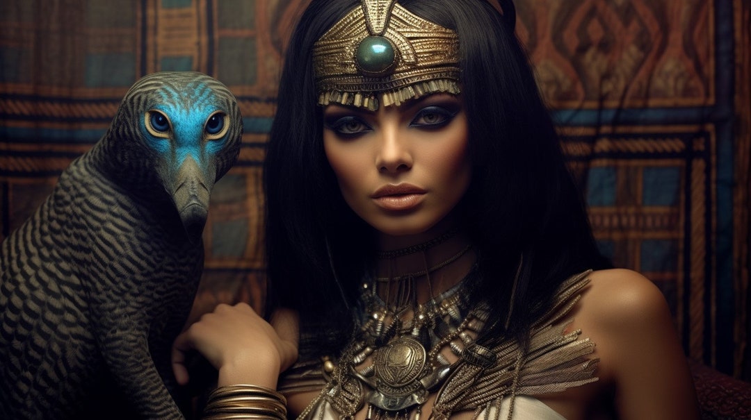 Cleopatra AI Digital Artwork Egypt Portrai - Etsy