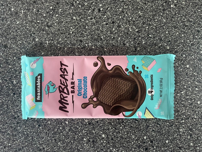 Feastables Mr. Beast Chocolate Bar various Varieties - Etsy