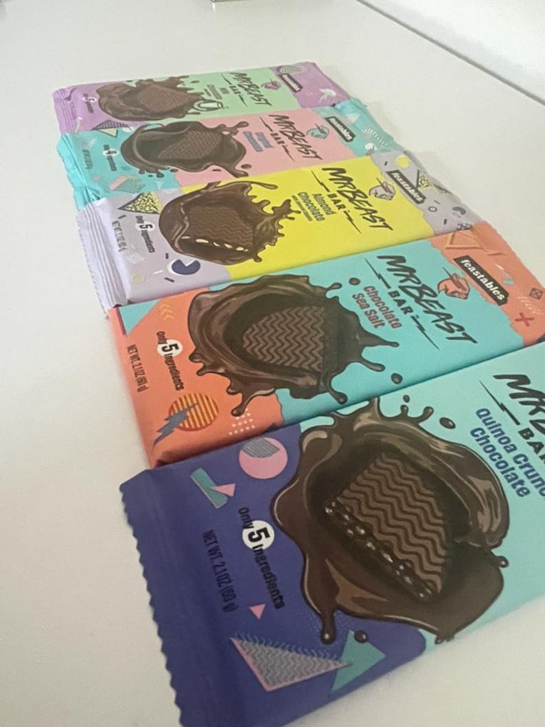 Feastables Mr. Beast Chocolate Bar various Varieties - Etsy