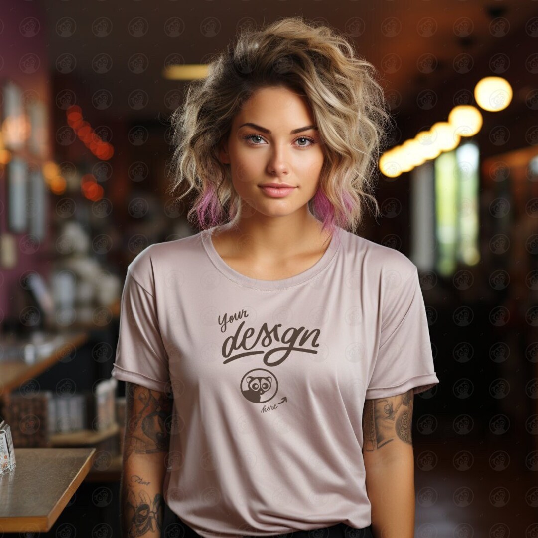 Woman T-shirt Mockup, T Shirt Female Model Mockup, Women's Tee Mock ...