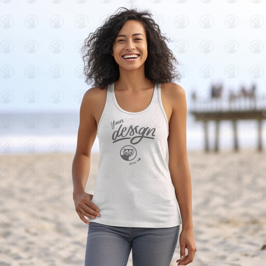 White Tank Mockup, Lifestyle Mockup, White Tank Top Mockup, Tank Mock ...