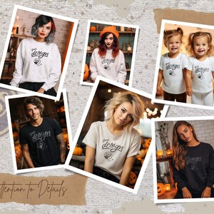 Halloween Mockup Bundle, T-shirt Mockup Bundle Halloween Theme, Pumpkin ...