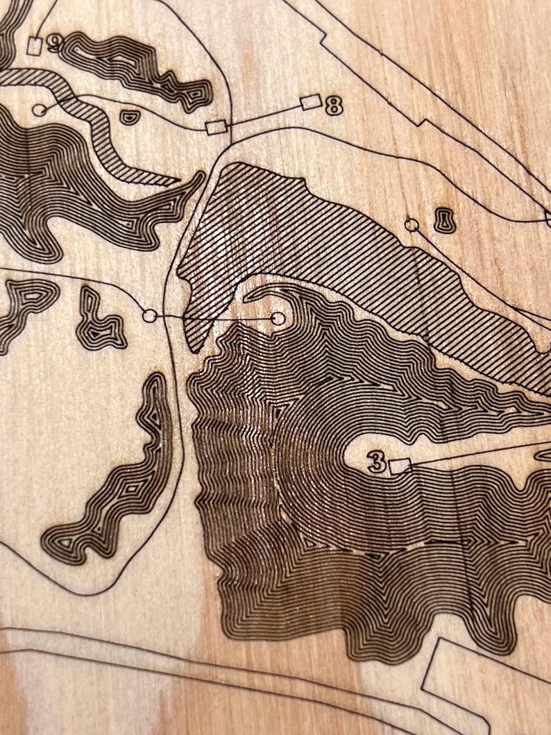 Idlewild Disc Golf Map Laser Engraved 3D | Disc Golfer Wall Decoration ...
