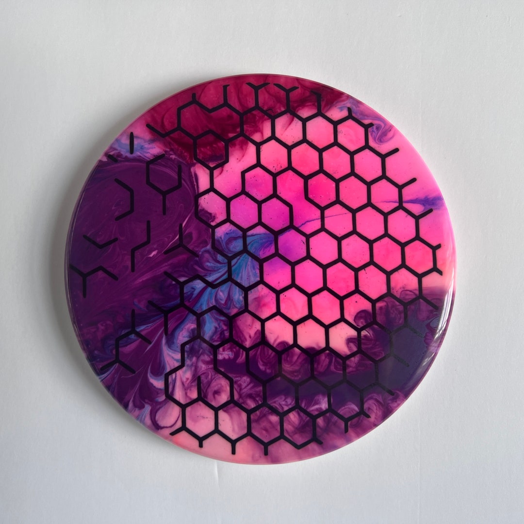Custom Dyed Culprit Fuzion Hex Pattern Disc | Dyed Discs | Disc Golf ...