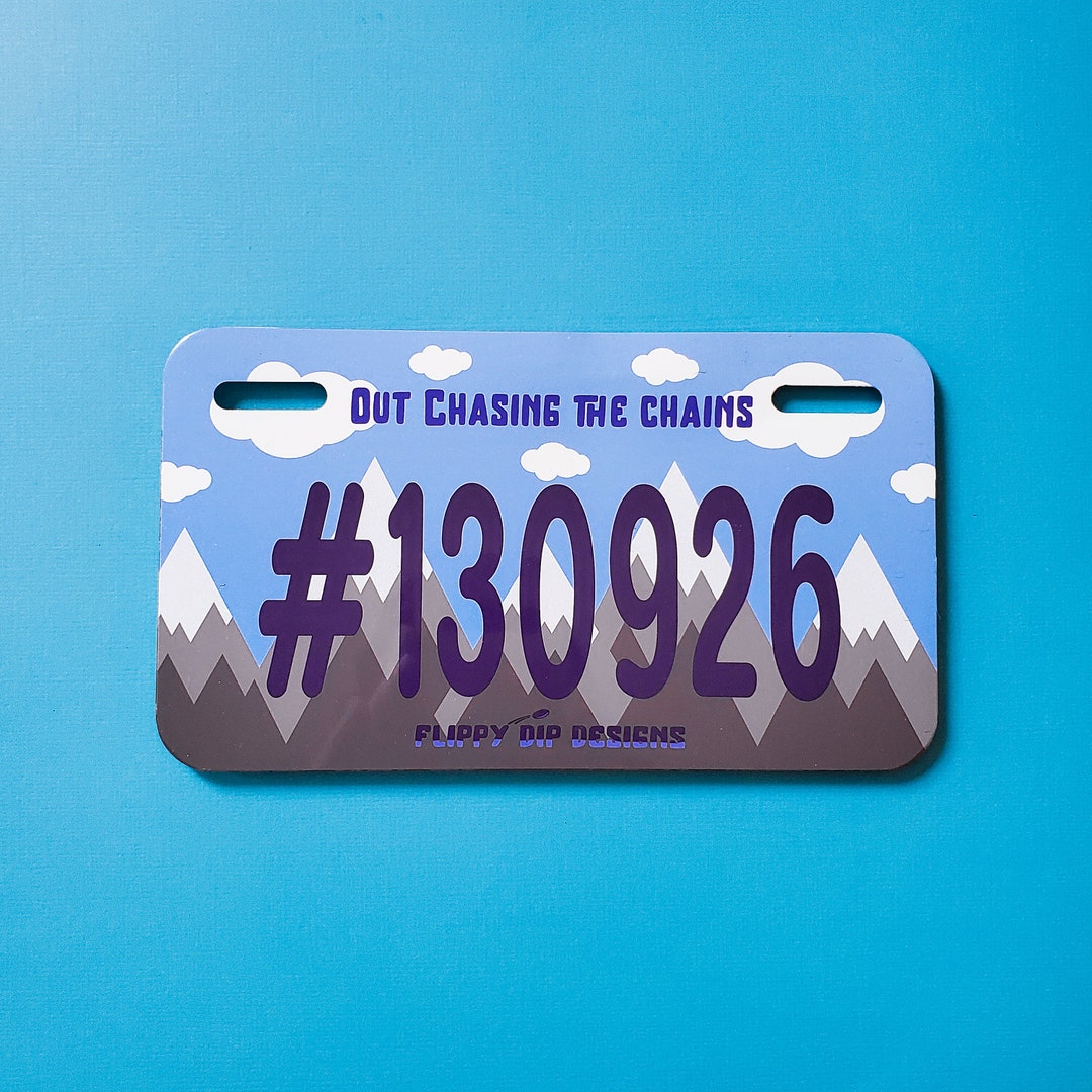 Mountain Disc Golf License Plate Personalized | PDGA | Disc Golf Gift ...