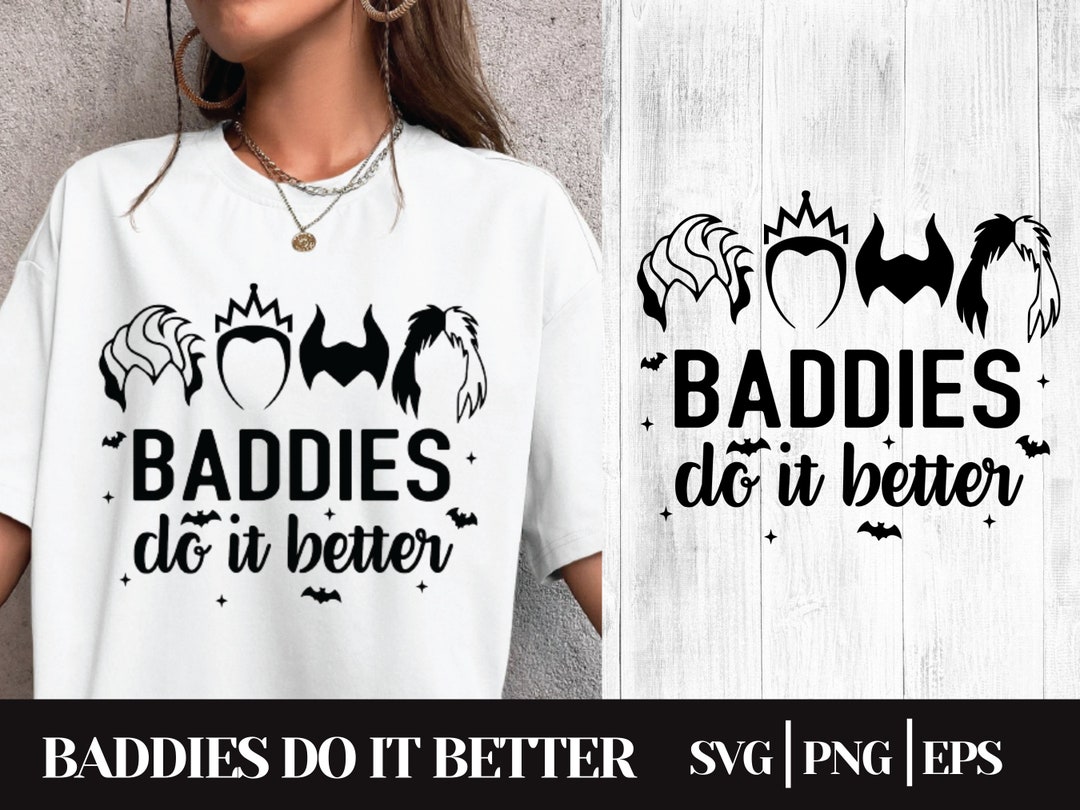Baddie Halloween Svg, Villians Svg, Spooky Season Svg, Bats Svg Png ...