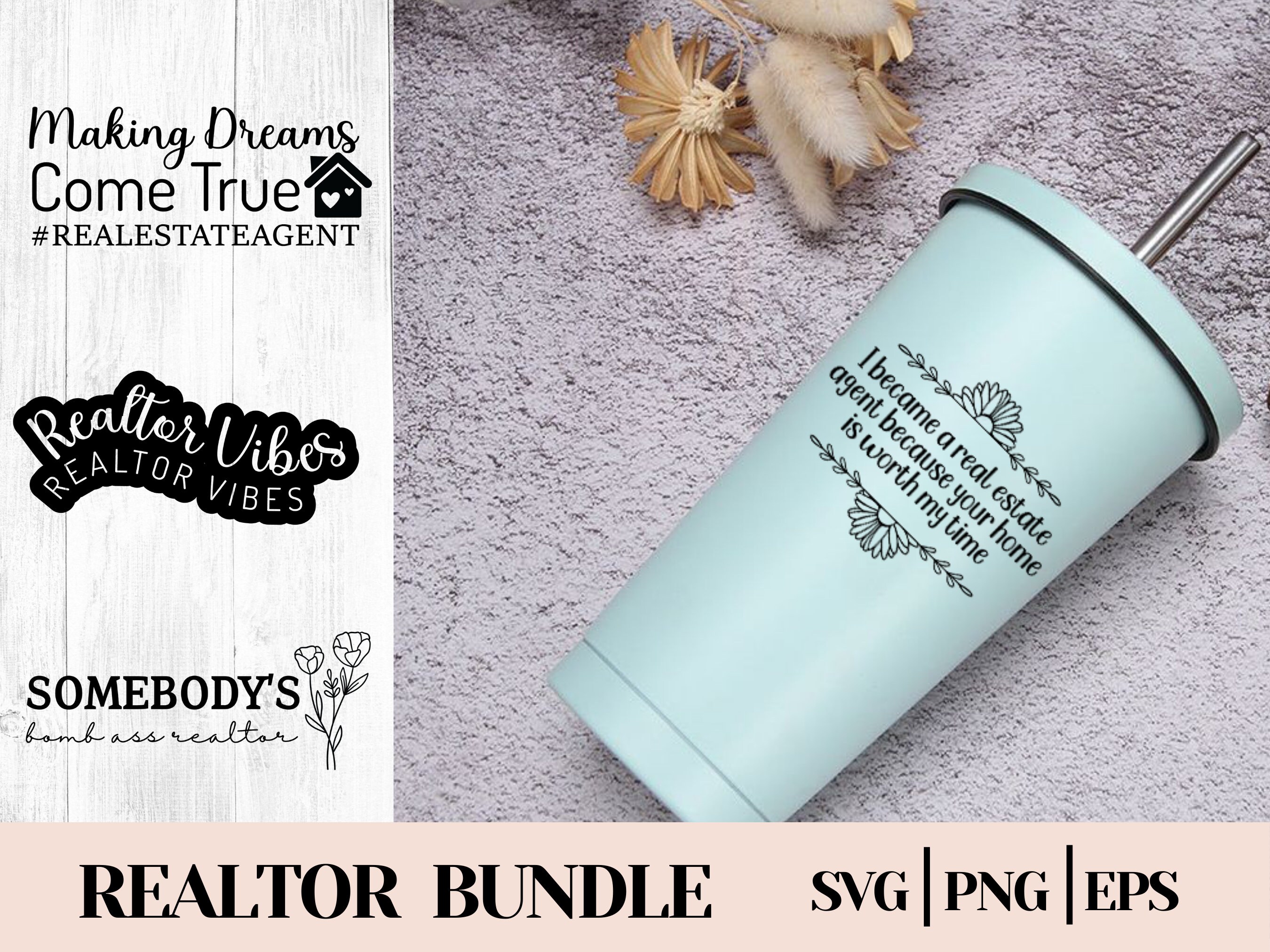 Real Estate Agent SVG Bundle, Retro Realtor Svg, Real Estate Svg ...