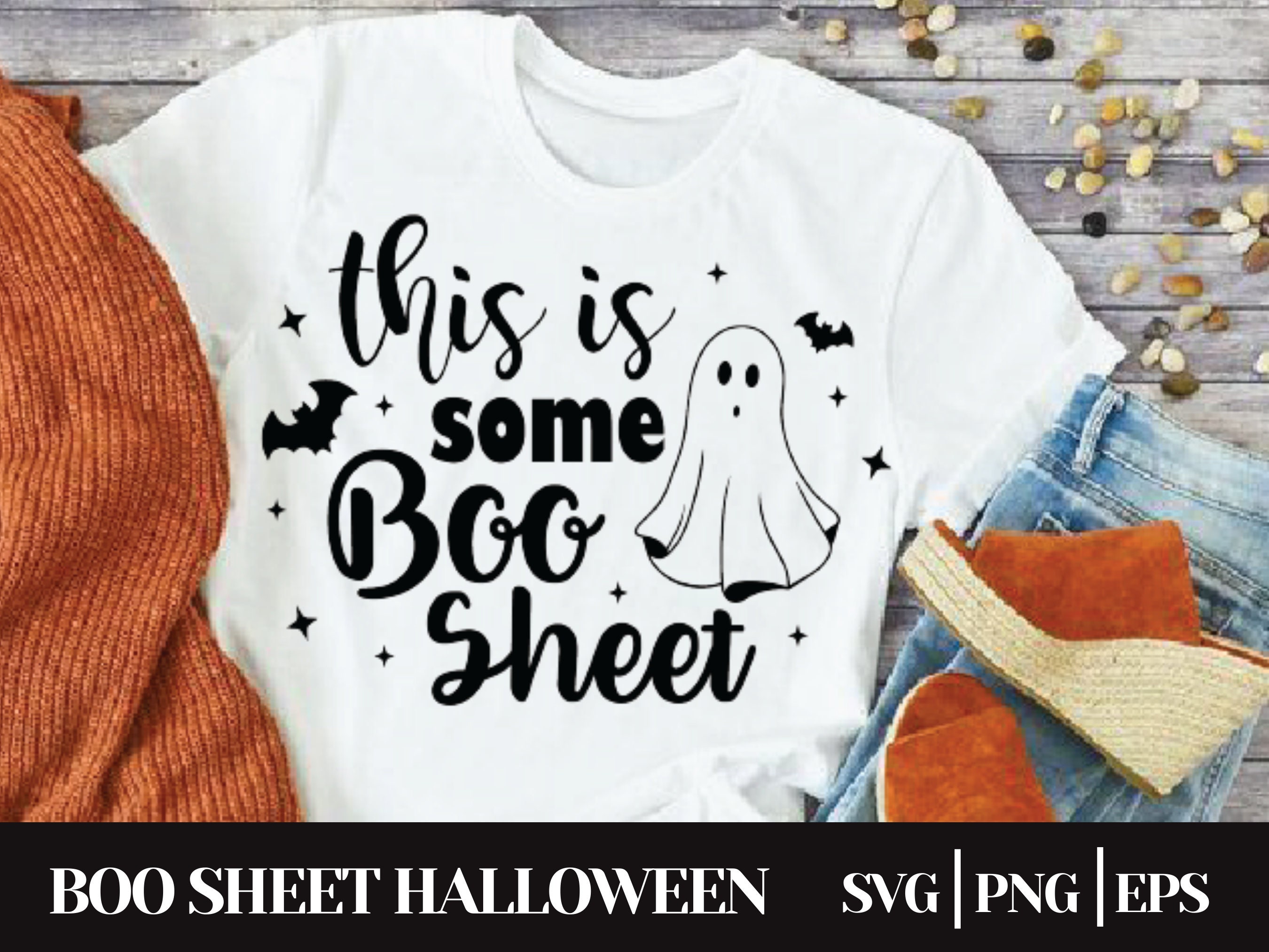 Boo Sheet Svg Cute Ghost Svg Spooky Season Svg Bats Svg - Etsy