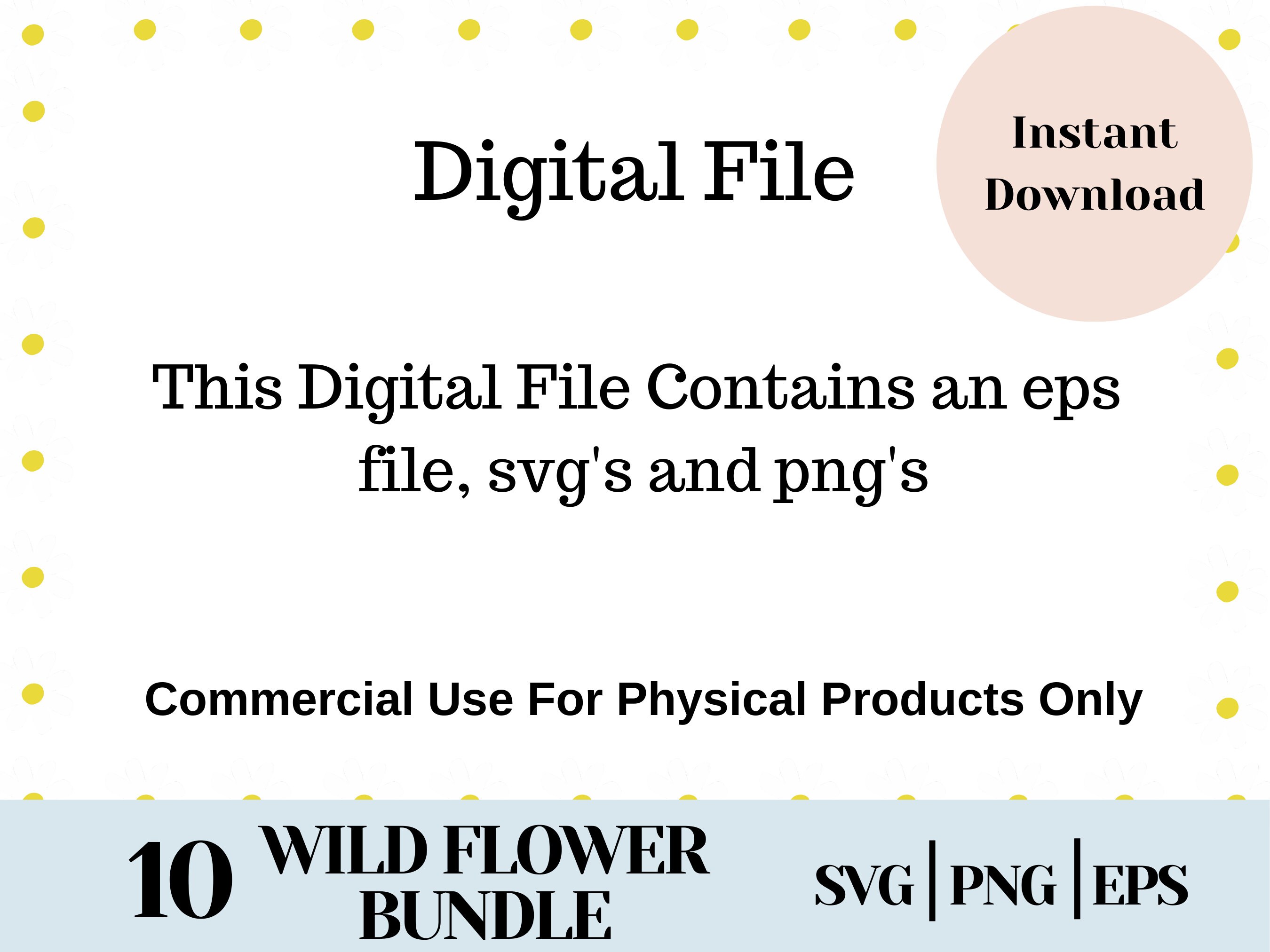 Wildflower Svg, Boho Svg, Wildflower Quote Svg Bundle, Wild and Free ...