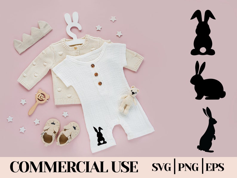 Easter Bunny Shape SVG, Rabbit Dxf,bunny Shape Svg, Outline Bunny Svg ...