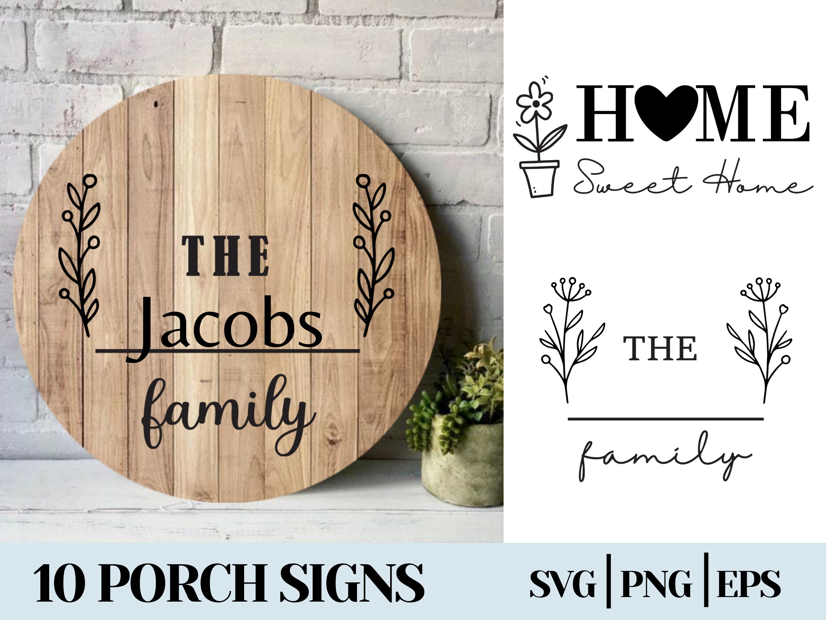 Porch Sign Svg, Porch Sign Svg Bundle, Welcome Svg, Vertical Welcome ...